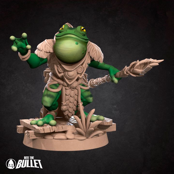 3D Printable Frogfolk Monk by Bite the Bullet